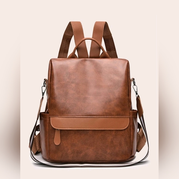 Bags | New Brown Multifunctional Backpack | Poshmark